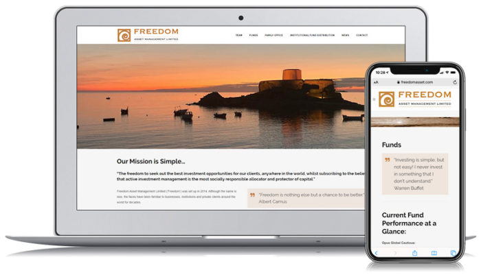 Freedom Asset Management - Guernsey Financial Services Web Design