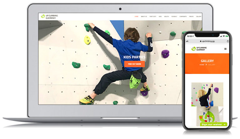 Up Climbing Guernsey Website Design - Web Design Guernsey